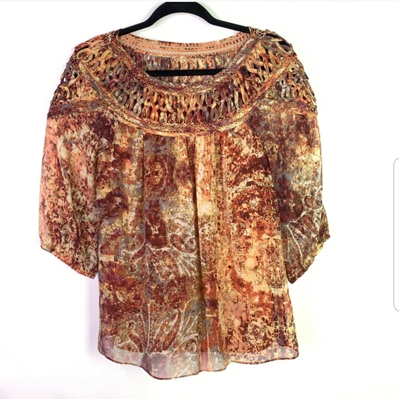 Sundance | Tops | Sundance Catalog Womens Top Sz S Blouse Silk Sheer ...